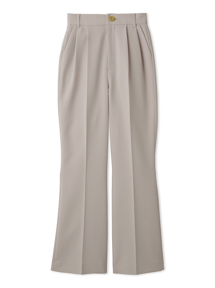 High Waist Flared Slacks – SNIDEL